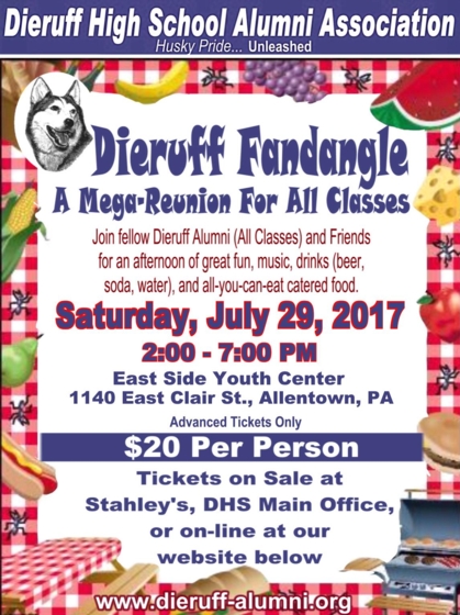 Louis E Dieruff HS Alumni Association Classes of 1960 - 2015, All